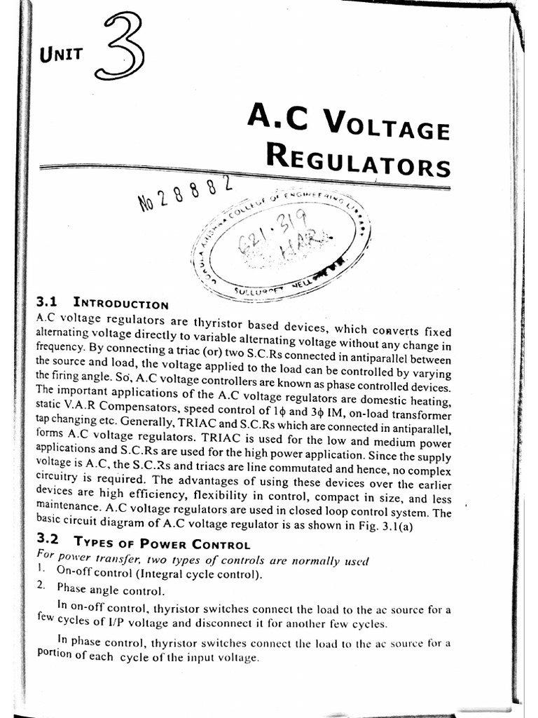 5th Unit of Power Electronics | PDF