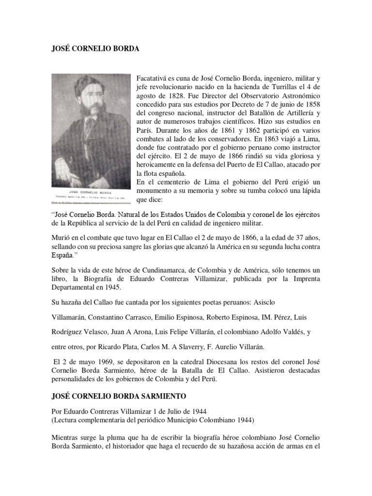 Jose Cornelio Borda | PDF | Historia | Clásicos