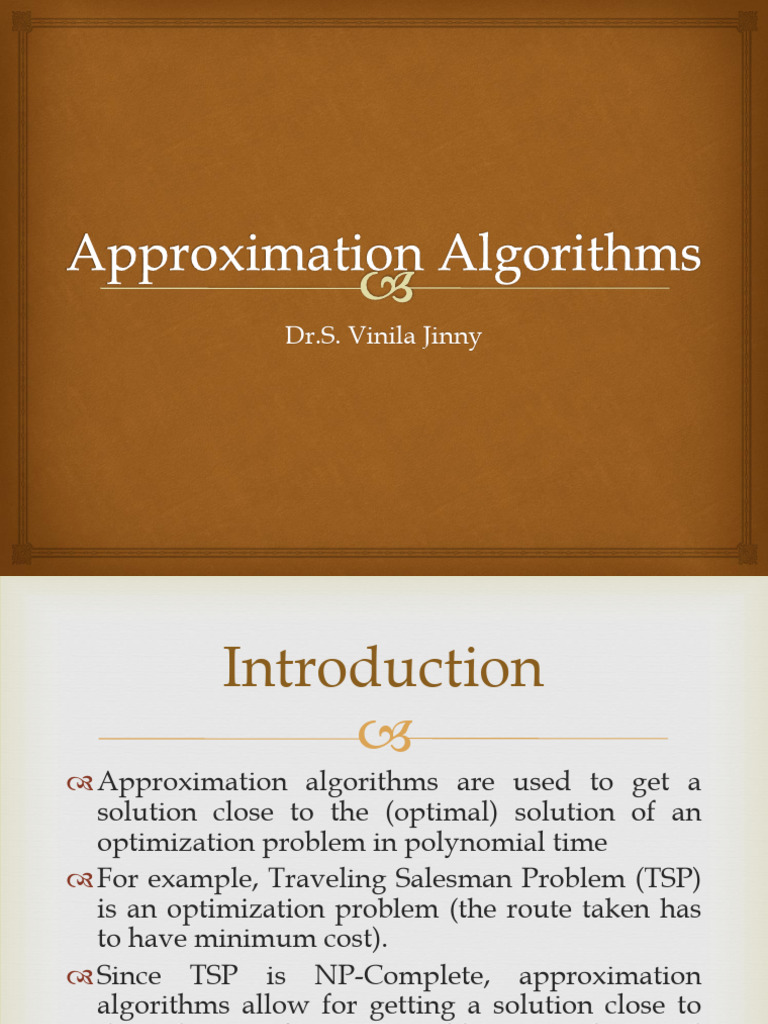 Approximation Algorithm Pdf Mathematical Concepts Algorithms