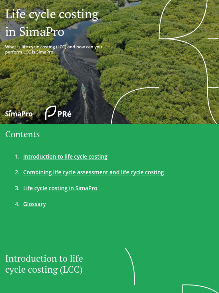 Life Cycle Costing in SimaPro Guide | PDF | Life Cycle Assessment | Net ...
