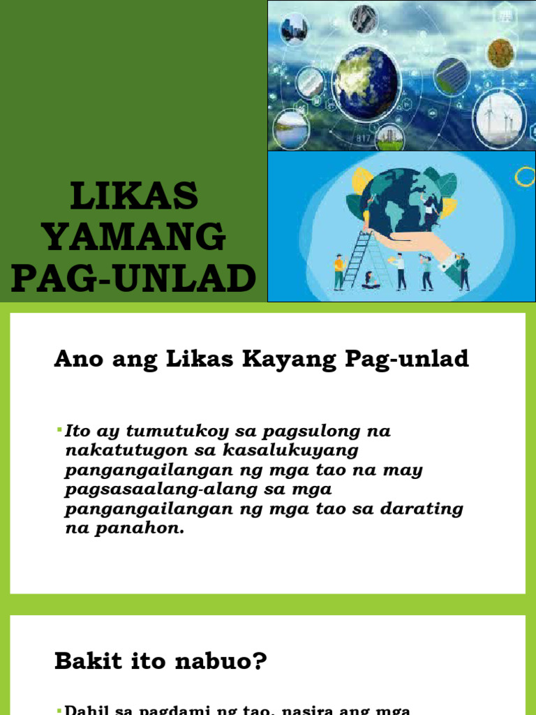 Likas Yamang Pag Unlad | PDF