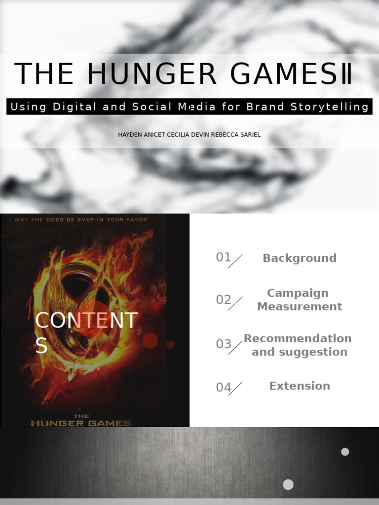 Brand Storytelling in Hunger Games II | PDF | Social Media | Popular ...