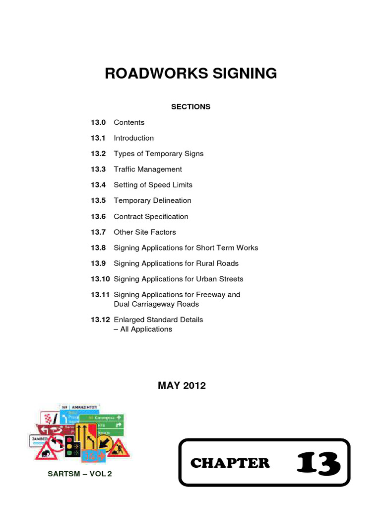 Road Traffic Signs Manual Vol 2 Chapter 13 Download Free Pdf