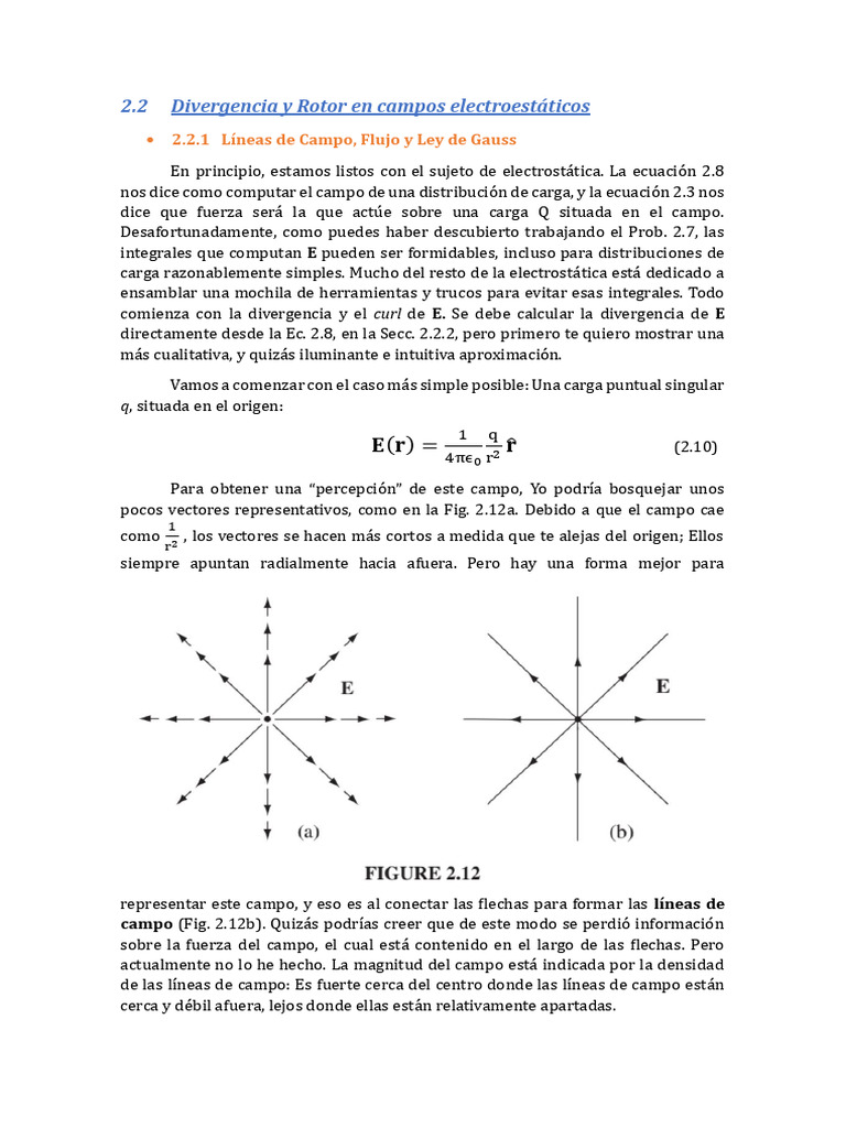 Introducción A La Electrodinámica D. J. Griffiths Capítulo 2 Sección 2. ... Introducción A La Electrodinámica D. J. Griffiths Capítulo 2 Sección 2. ...