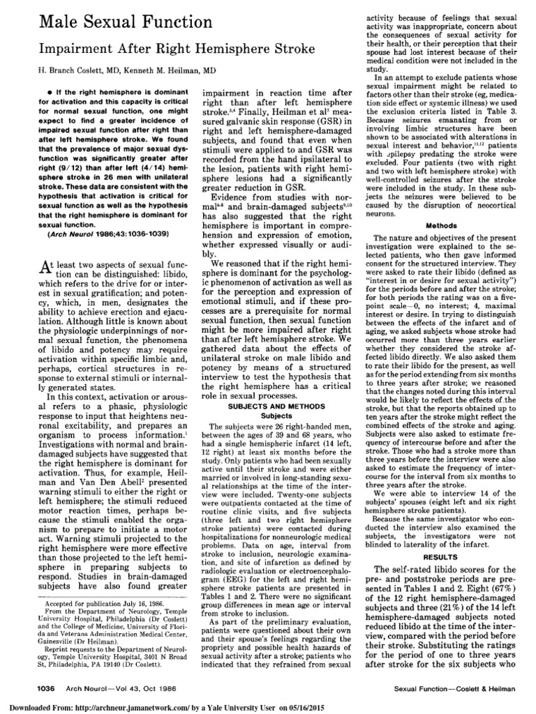 Coslett 1986 | PDF