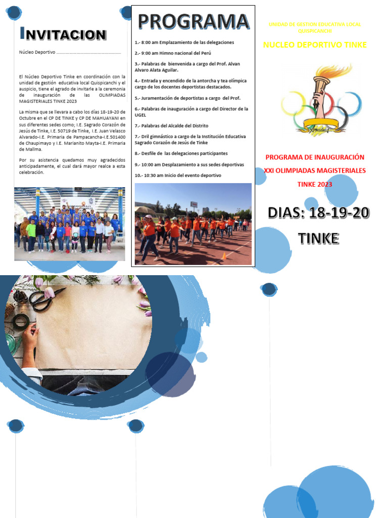 Triptico Tinke 2023 | PDF