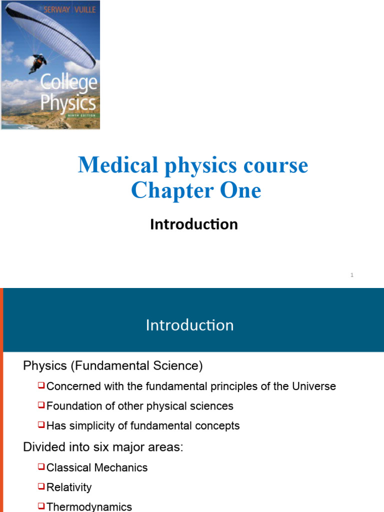 Chapter One | PDF | Medical Physics | Physics