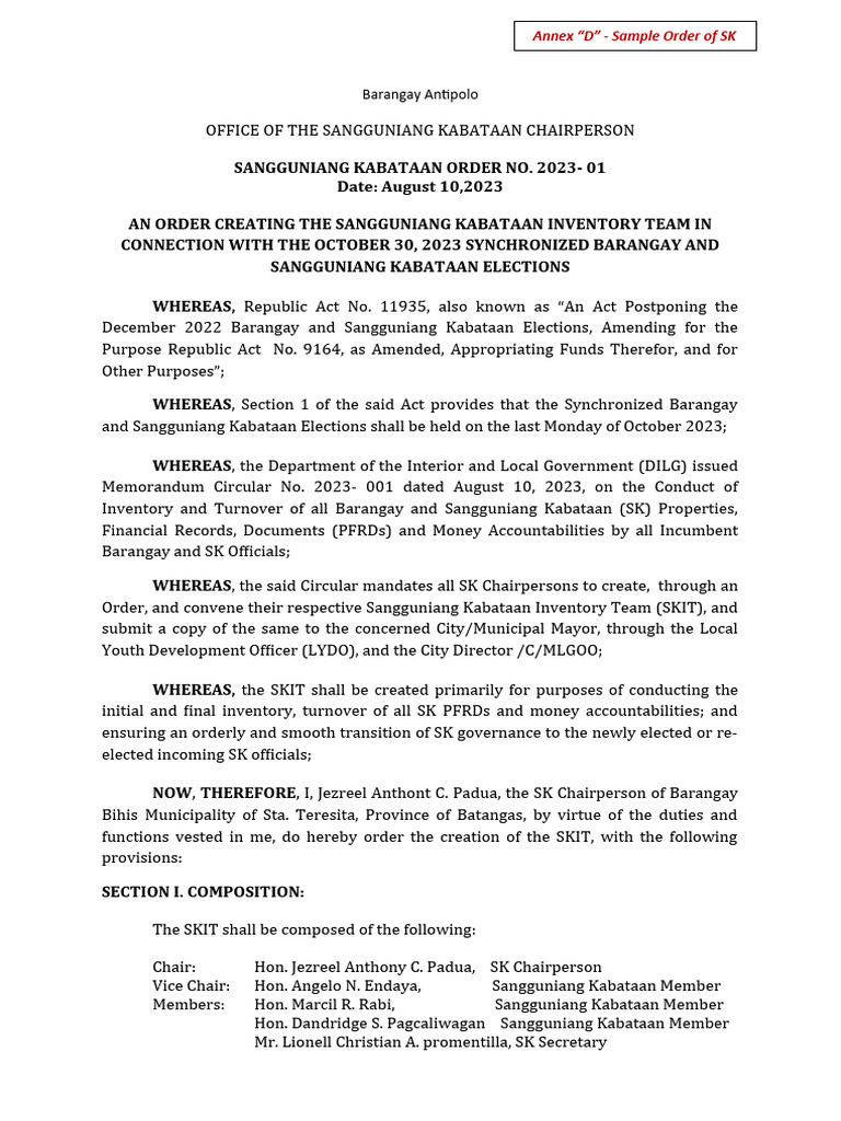 1.4-BSKE-2023 - Annexes-D-E-and-F-SANGGUNIANG-KABATAAN-Inventory-and ...