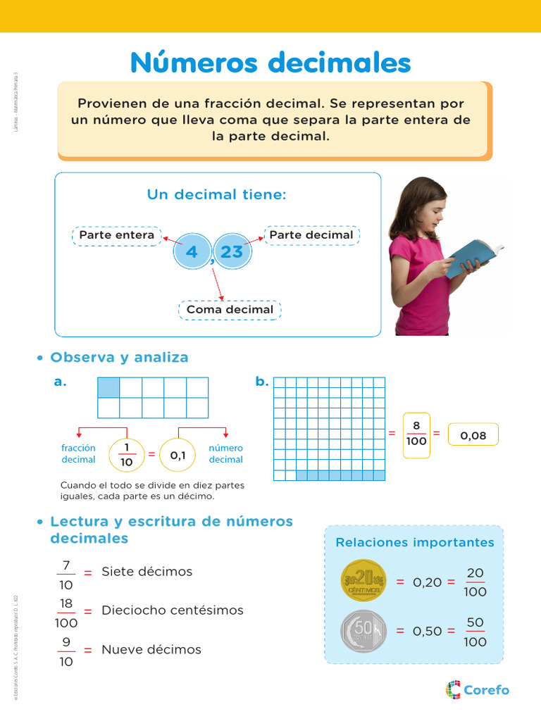 Introducción a los Números Decimales | PDF