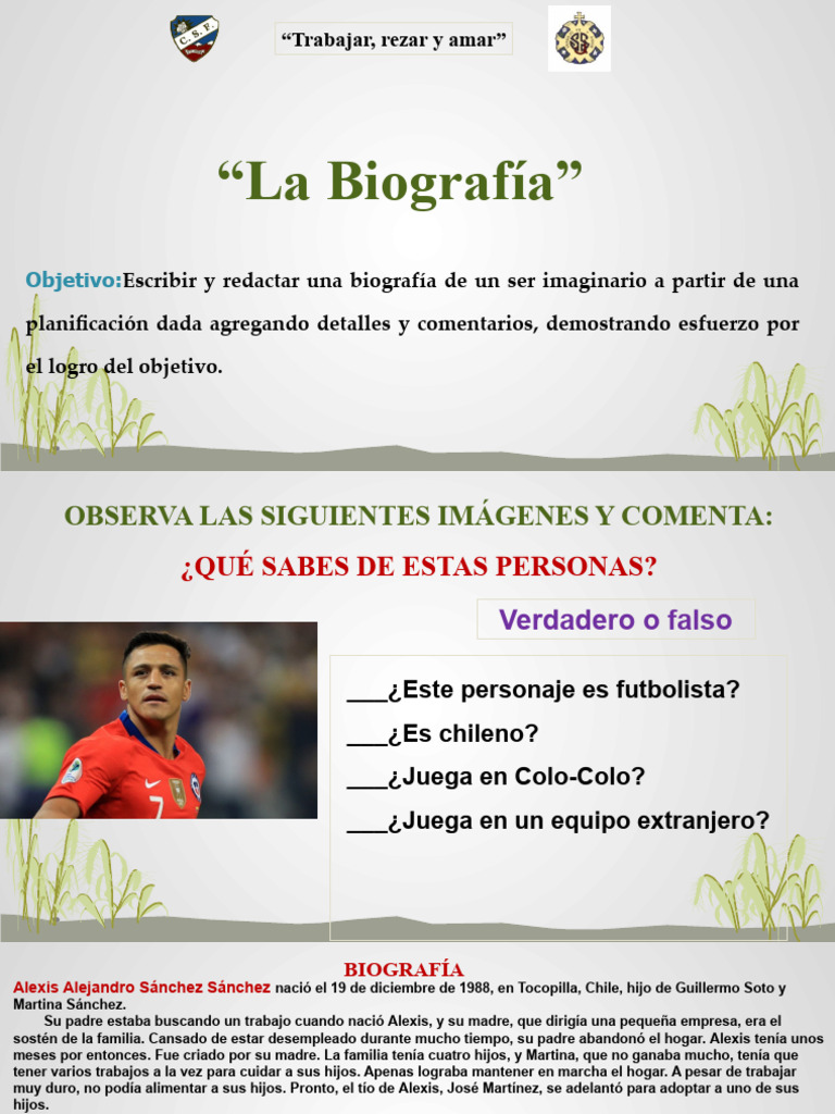 ESCRITURA BIOGRAFÍA | PDF