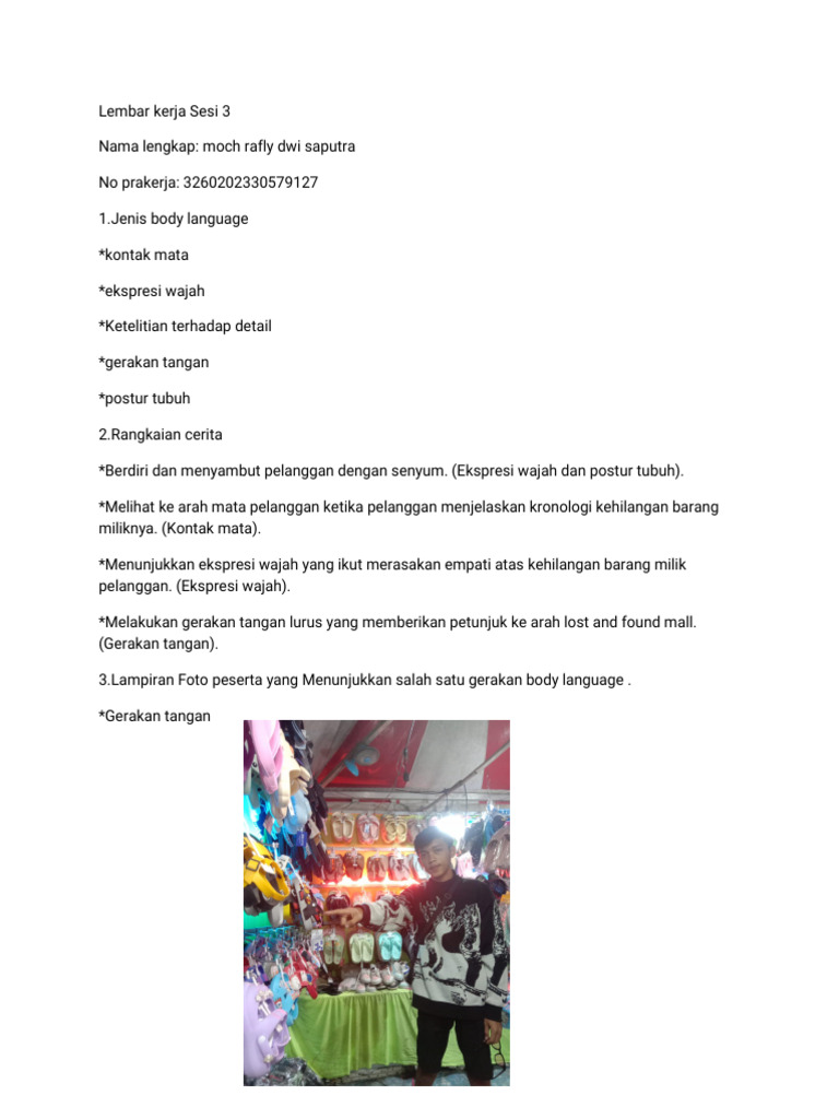 TPM 2 Body Language Moch Rafly Dwi Saputra | PDF