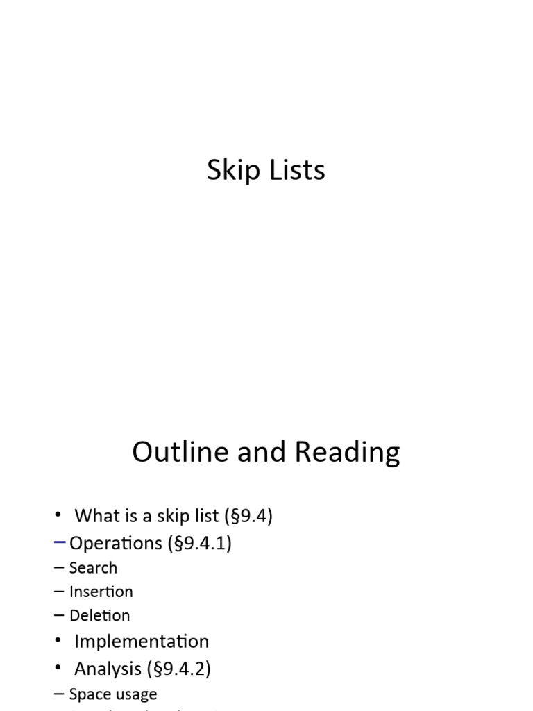 Skip Lists | PDF | Probability | Probability Theory