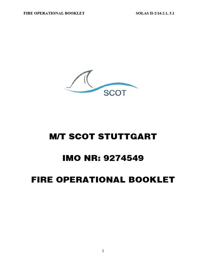 Fire Operation Booklet | PDF
