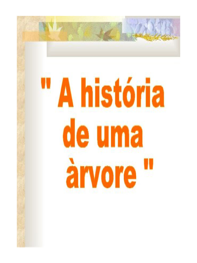 A História de Uma Árvore | PDF