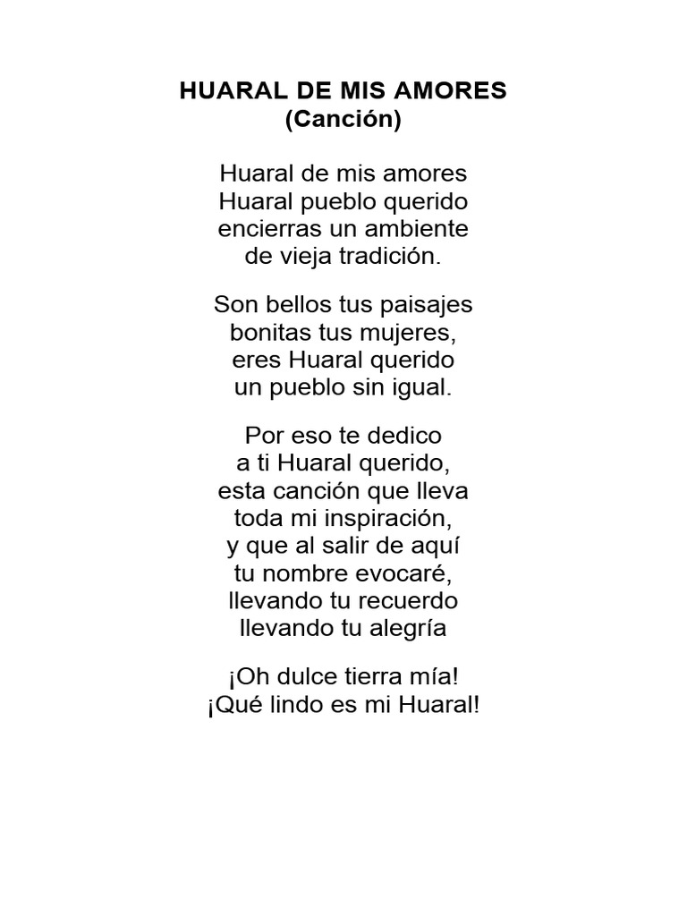 Huaral de Mis Amores | PDF