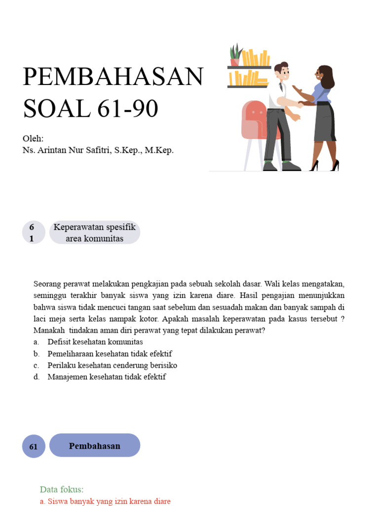 Pembahasan Soal 61-90 Perawat Terampil | PDF