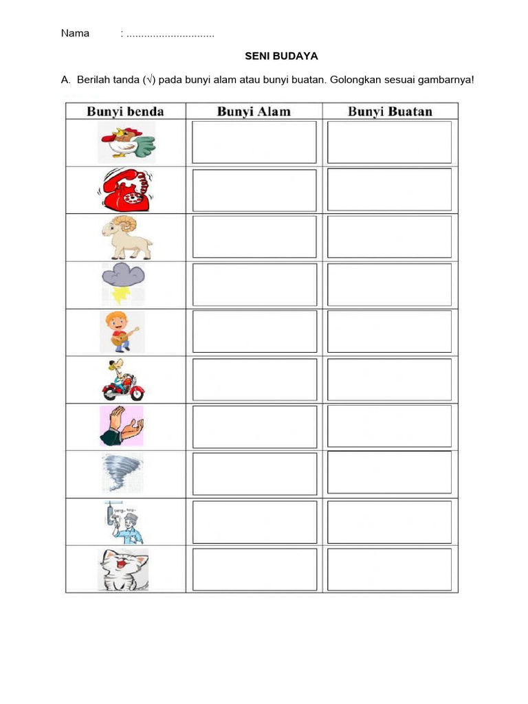 Bunyi Alam Dan Buatan | PDF