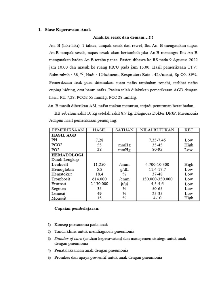 PBL Kasus Anak Kelompok 2 | PDF