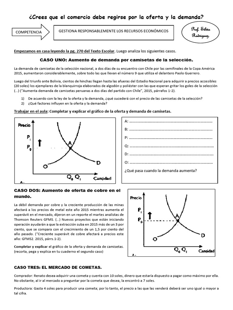 Crees Que El Comercio Debe Regirse Por La Oferta y La Demanda | PDF ...