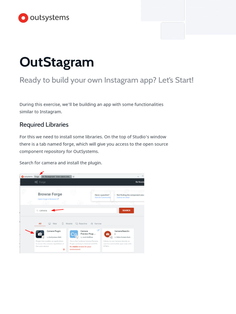 Building Advanced App - OutStagram | PDF | Mobile App | Web Application