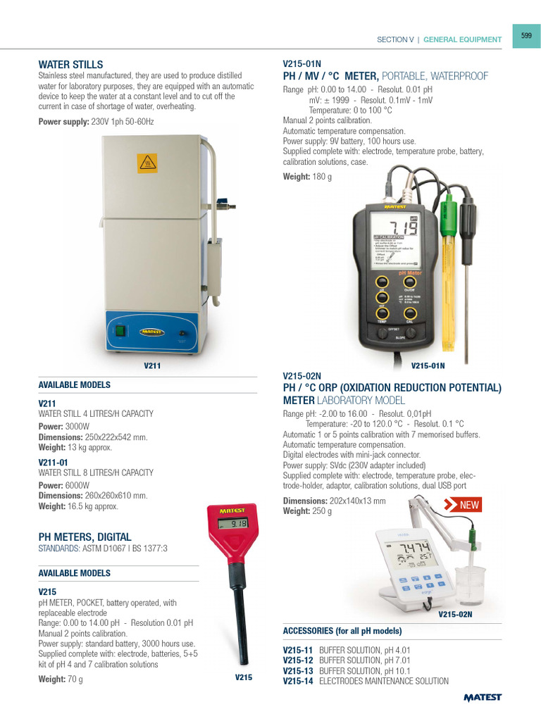 PH Metre de Paillasse | PDF | Ph | Manufactured Goods