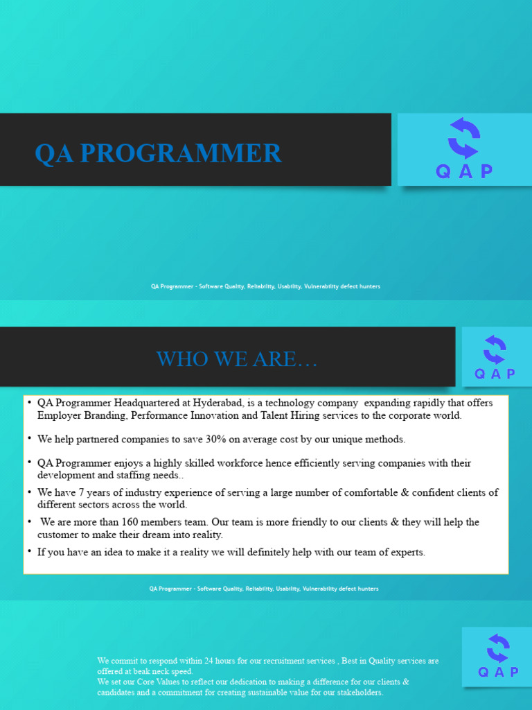 QAP Services PPT - Wireless | PDF