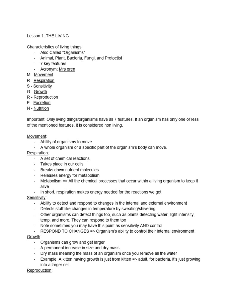 Science 7th Grade Quarter 1 Notes | PDF | Ecosystem | Predation