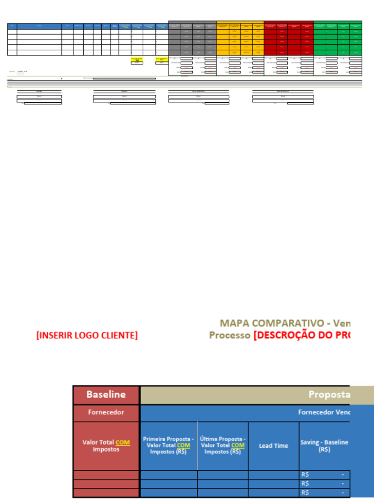 Mapa Comparativo - Template | PDF | Business | Economias