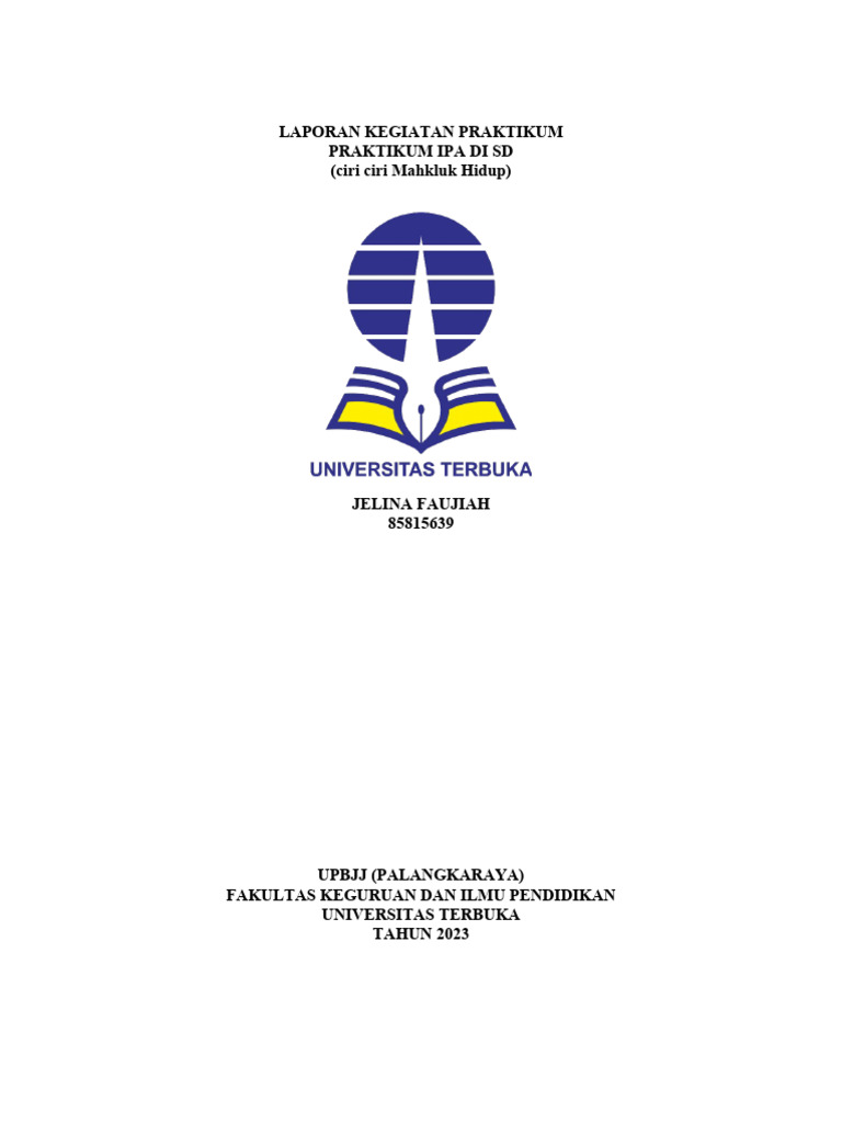 KP 1 Ciri Ciri Makhluk Hidup Nama Jelina Faujiah Nim 858156391 | PDF KP 1 Ciri Ciri Makhluk Hidup Nama Jelina Faujiah Nim 858156391 | PDF