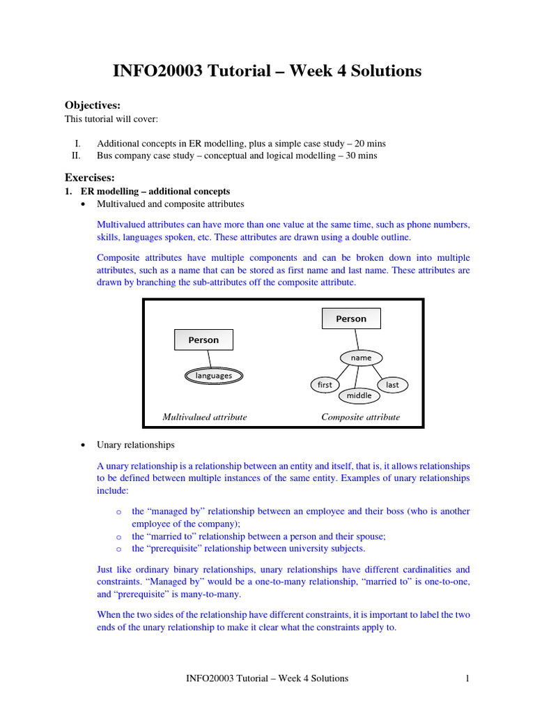 Tutorial Week4 Solutions INFO20003 | PDF | Bus