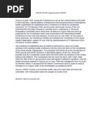 WHO Constitution: A Global Health Framework | PDF | World Health ...