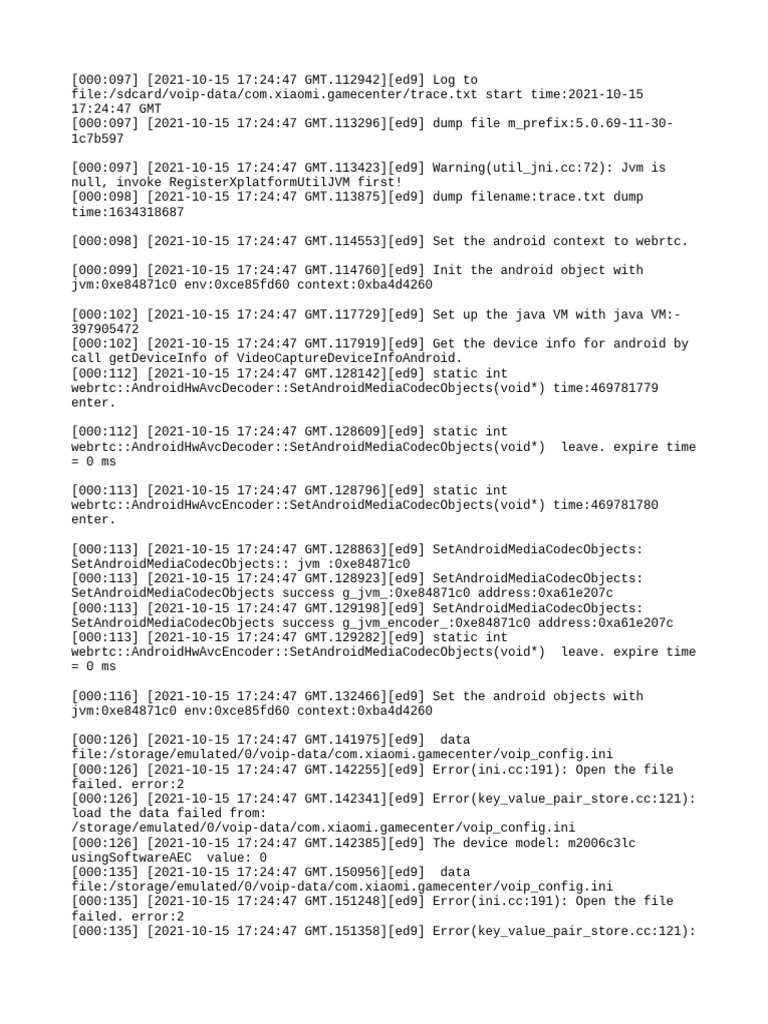 Trace | PDF | Java (Programming Language) | Cache (Computing)