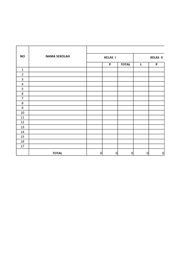Format Data Siswa | PDF