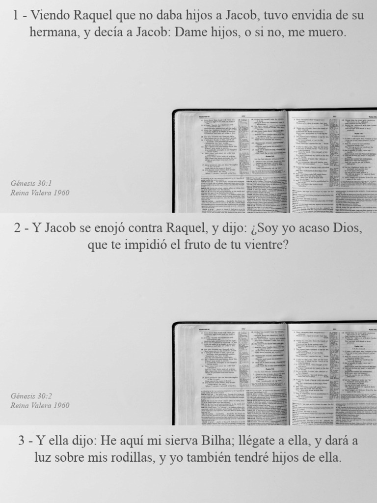 Raquel y Bilha en Génesis 30 | PDF | Rachel | Jacob