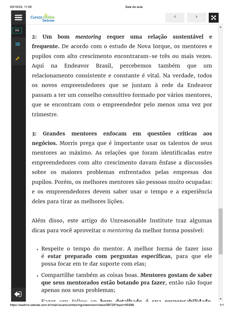 Mentoring 4 | PDF | Empreendedorismo