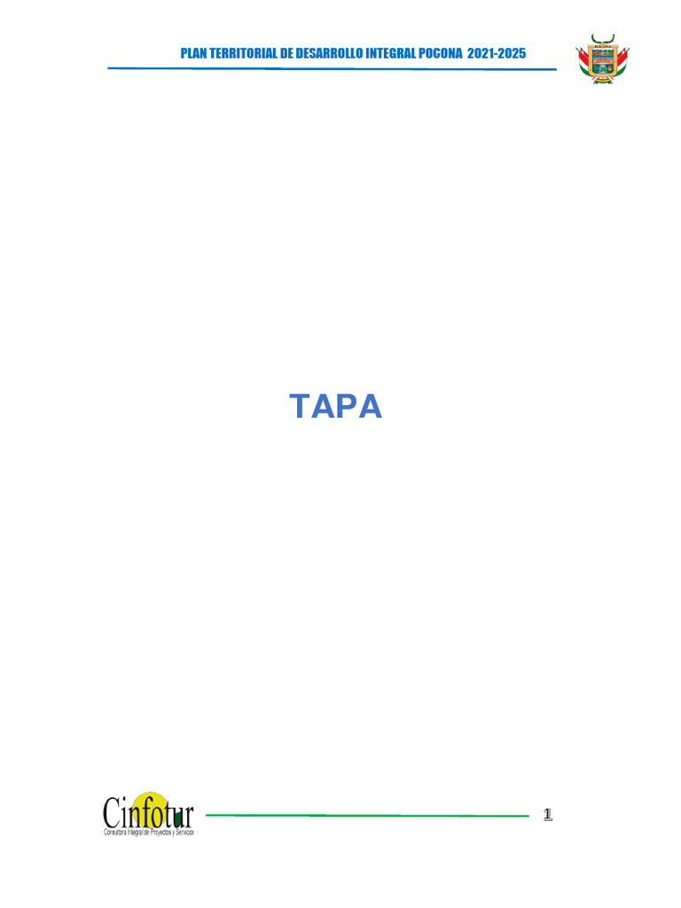 Ptdi 2021-2025 Pocona | PDF | Planificación | Estado (política)
