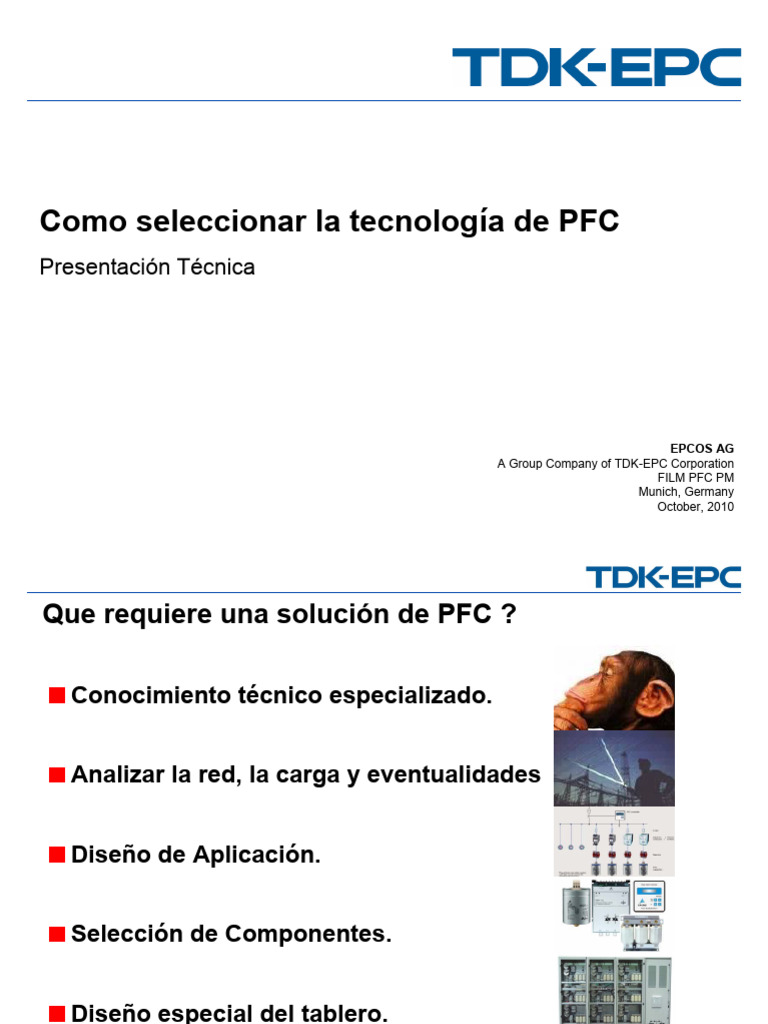 01-TDK-EPC - Tecnologia de PFC - OCT2010-ESP | PDF | Cantidad | Electromagnetismo