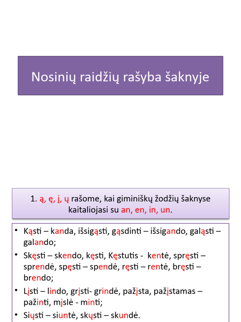 Nosiniu Raidziu Rasyba | PDF
