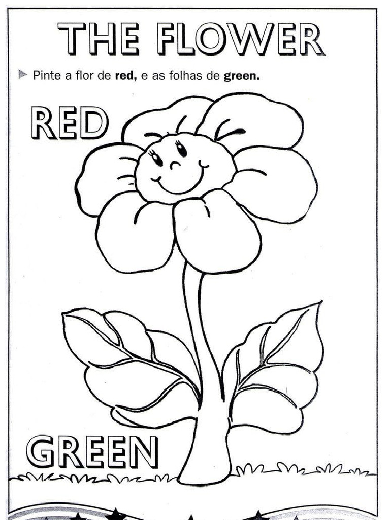 Atividade de Ingles Flor | PDF