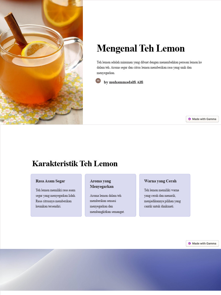 Mengenal Teh Lemon | PDF