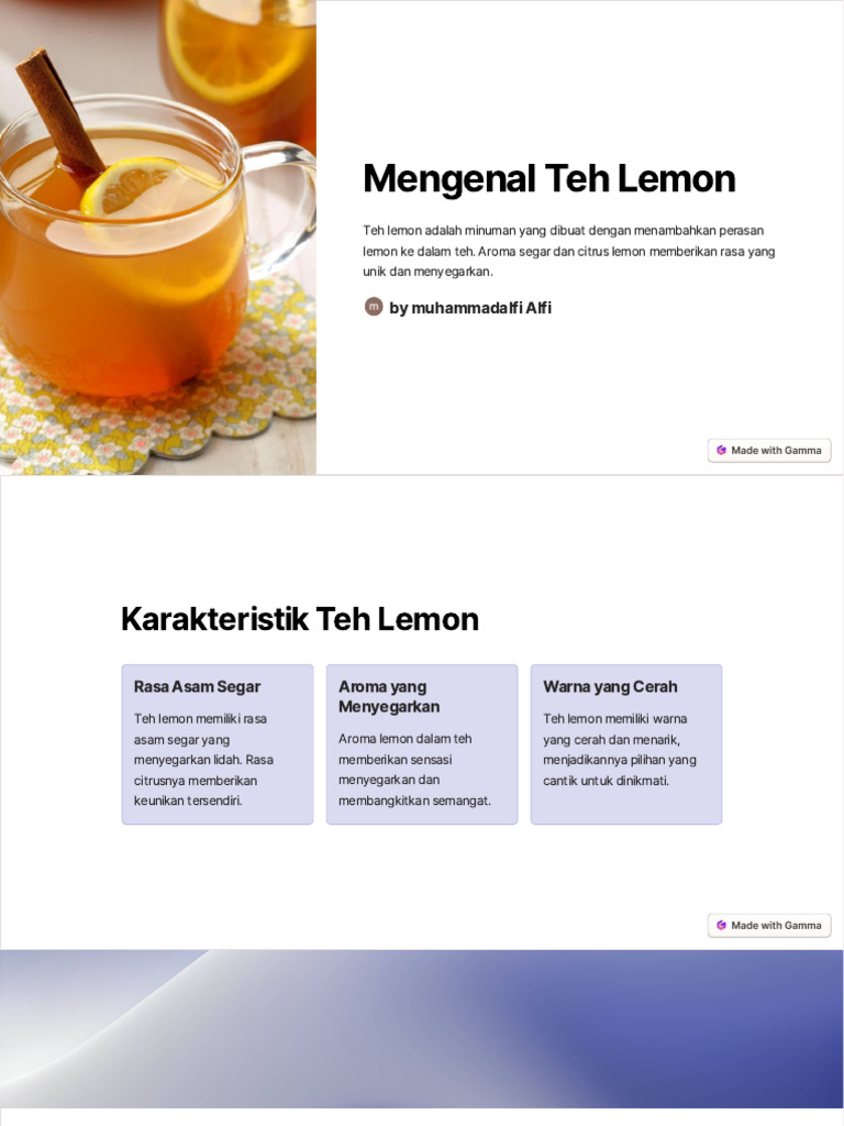 Mengenal Teh Lemon | PDF | Pengembangan Diri
