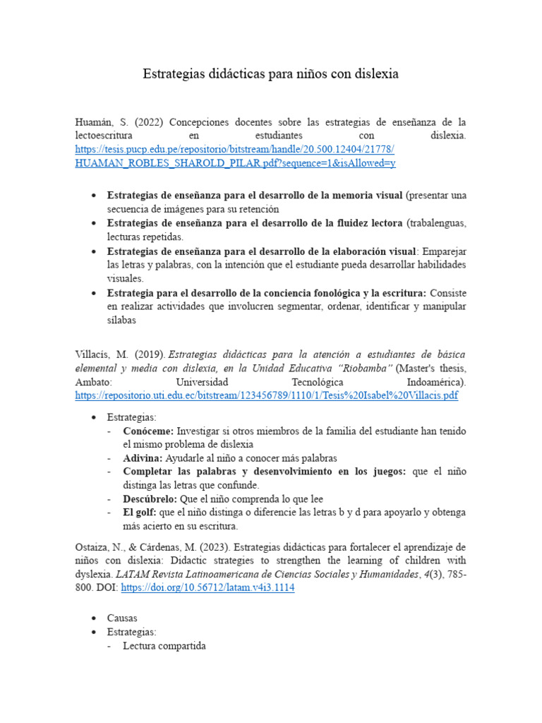 Estrategias-didácticas-para-niños-con-dislexia | PDF | Comunicación ...