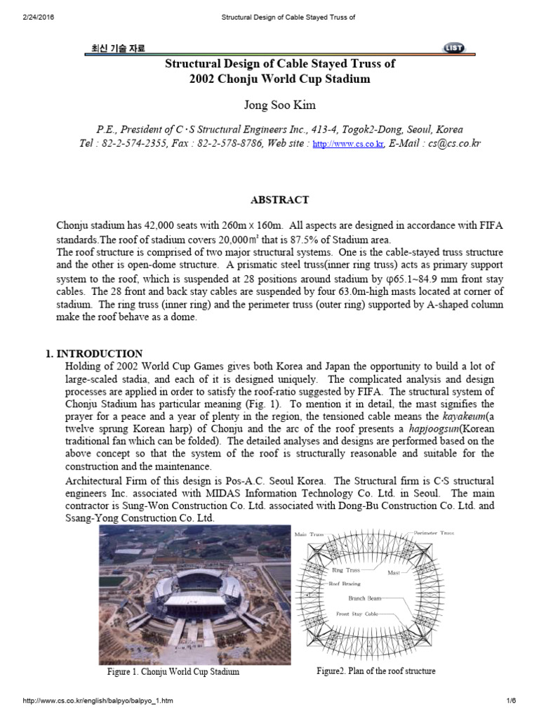 Structural Design of Cable Stayed Truss of | PDF