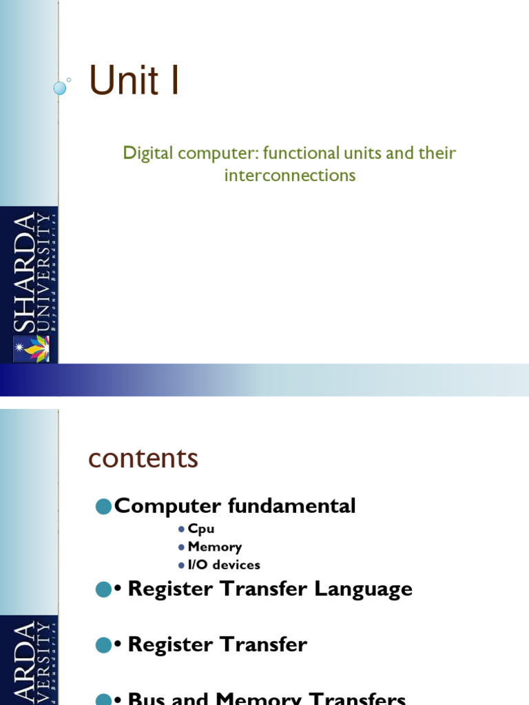 CAO Unit 1-I | PDF | Computer Data Storage | Input/Output