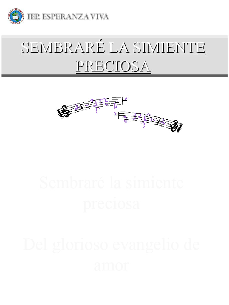 Sembrare La Simiente Preciosa | PDF