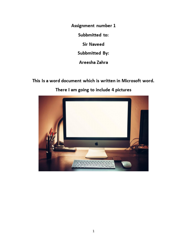 Assignment Number 1 | PDF