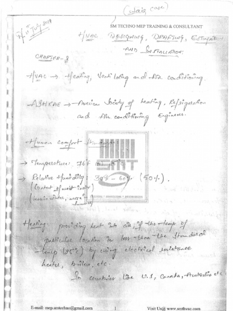 Hvac Notes | PDF