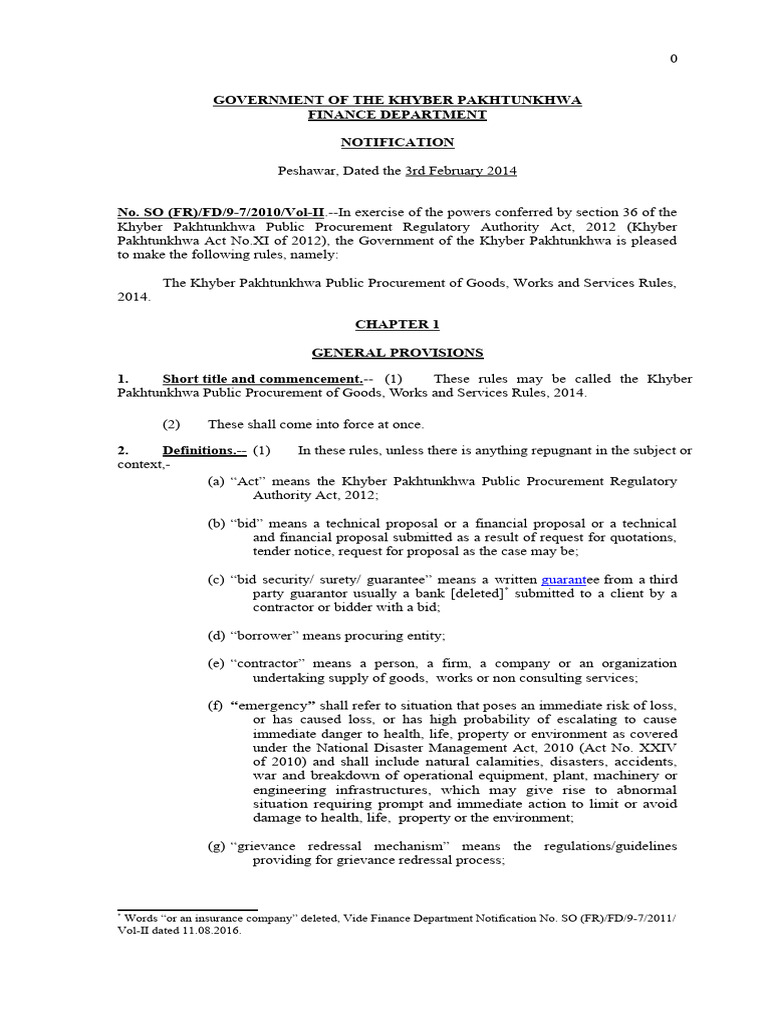 111222-444555approved KPPRA Rules, 2014 | PDF | Procurement | Specification (Technical Standard)