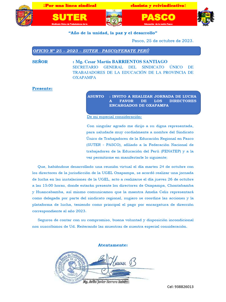 25 - Jornada de Lucha - Cesar Barrientos | PDF
