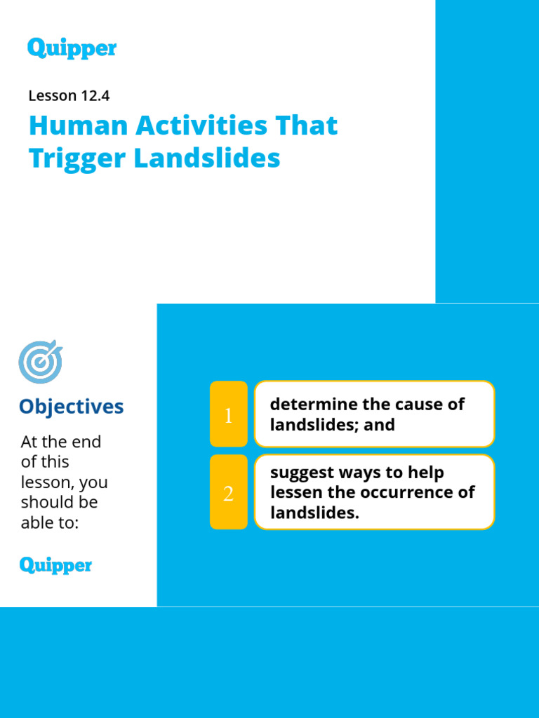 Human Activities Causing Landslides | PDF | Social Science | Science ...
